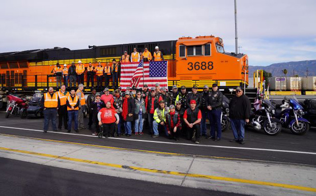 Team BNSF Delivers Respect to Fallen Soldiers - BNSF California
